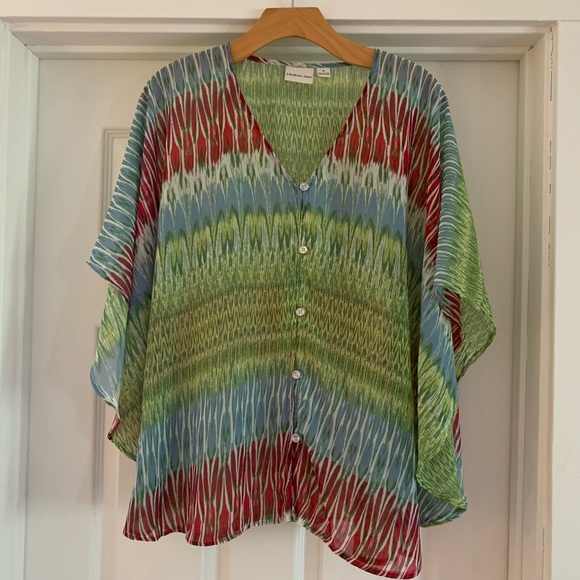 Tribal | Tops | Tribal Jeans Wing Sleeve Bohemian Top | Poshmark